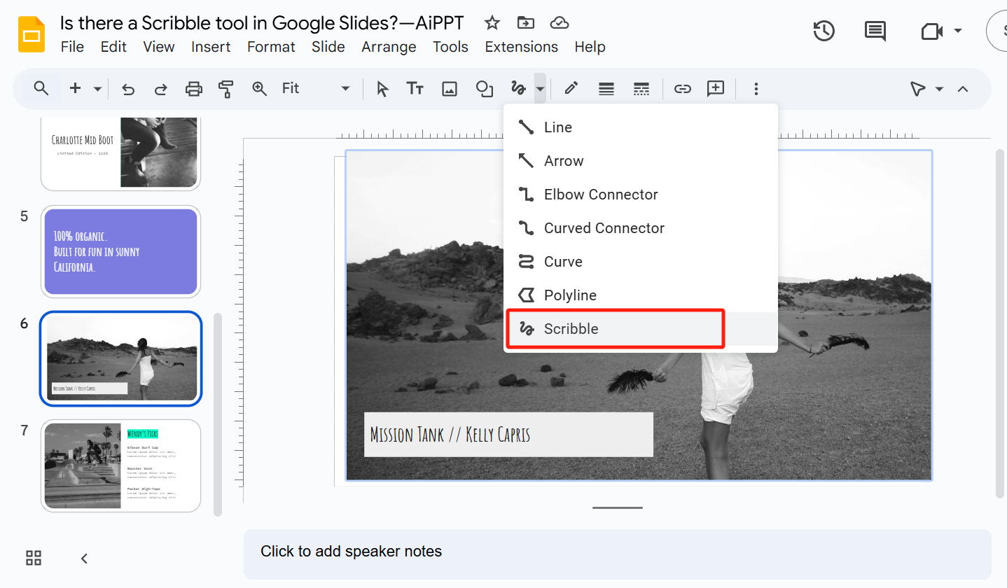 Is there a Scribble tool in Google Slides? - AiPPT.com