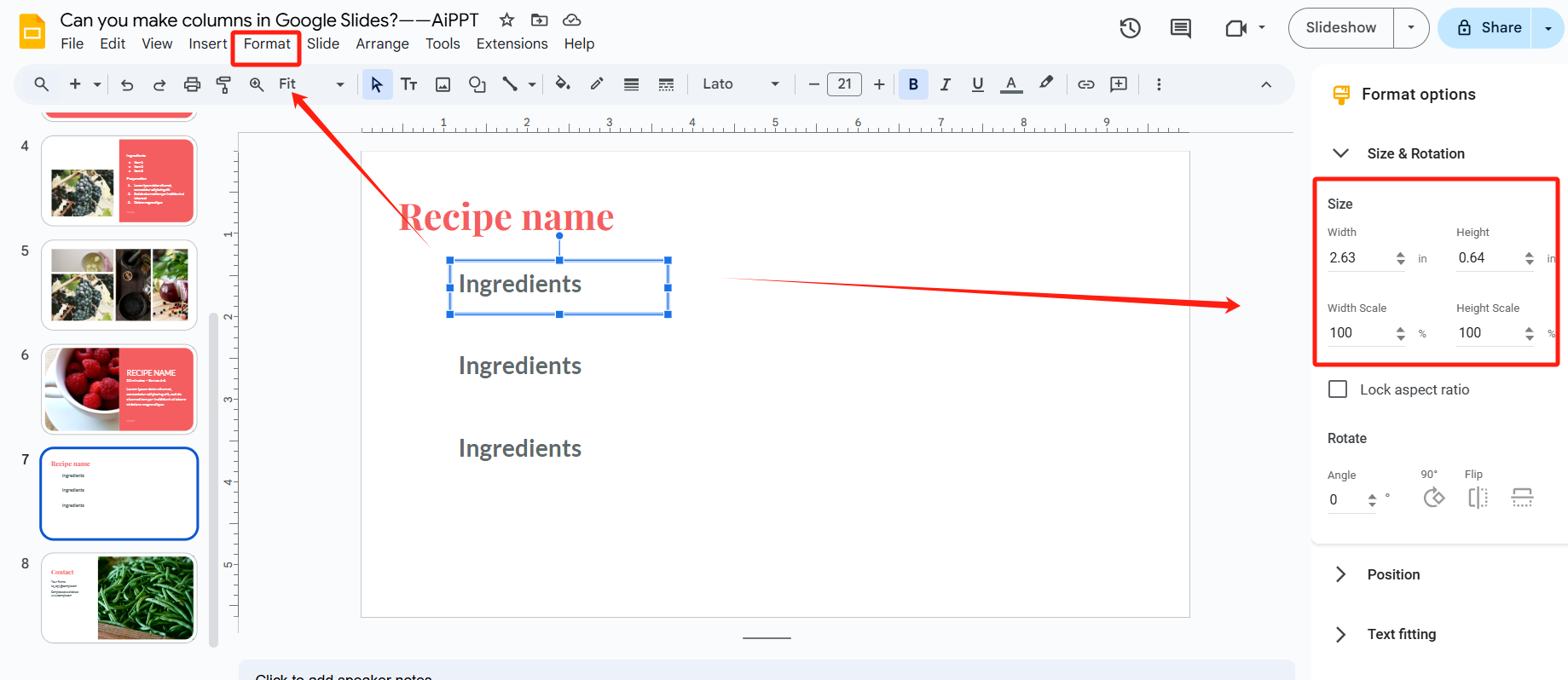 Can you make columns in Google Slides? - AiPPT.com
