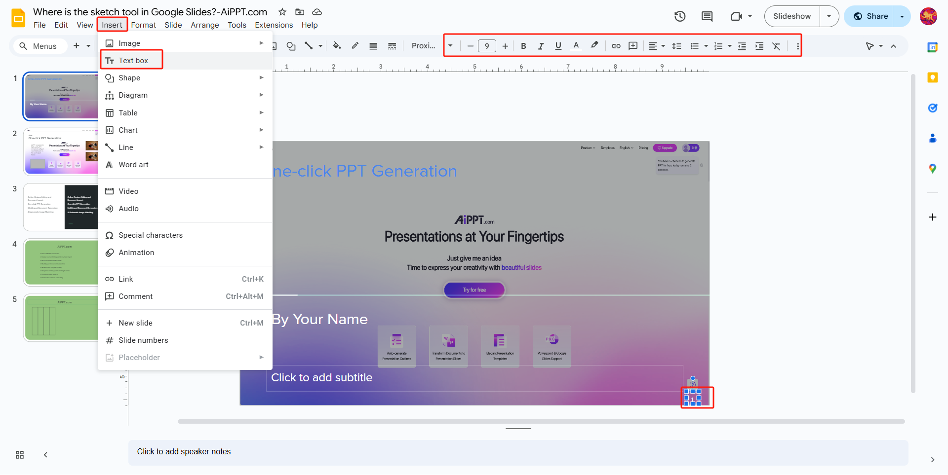 How to do footnotes on Google Slides? - AiPPT.com
