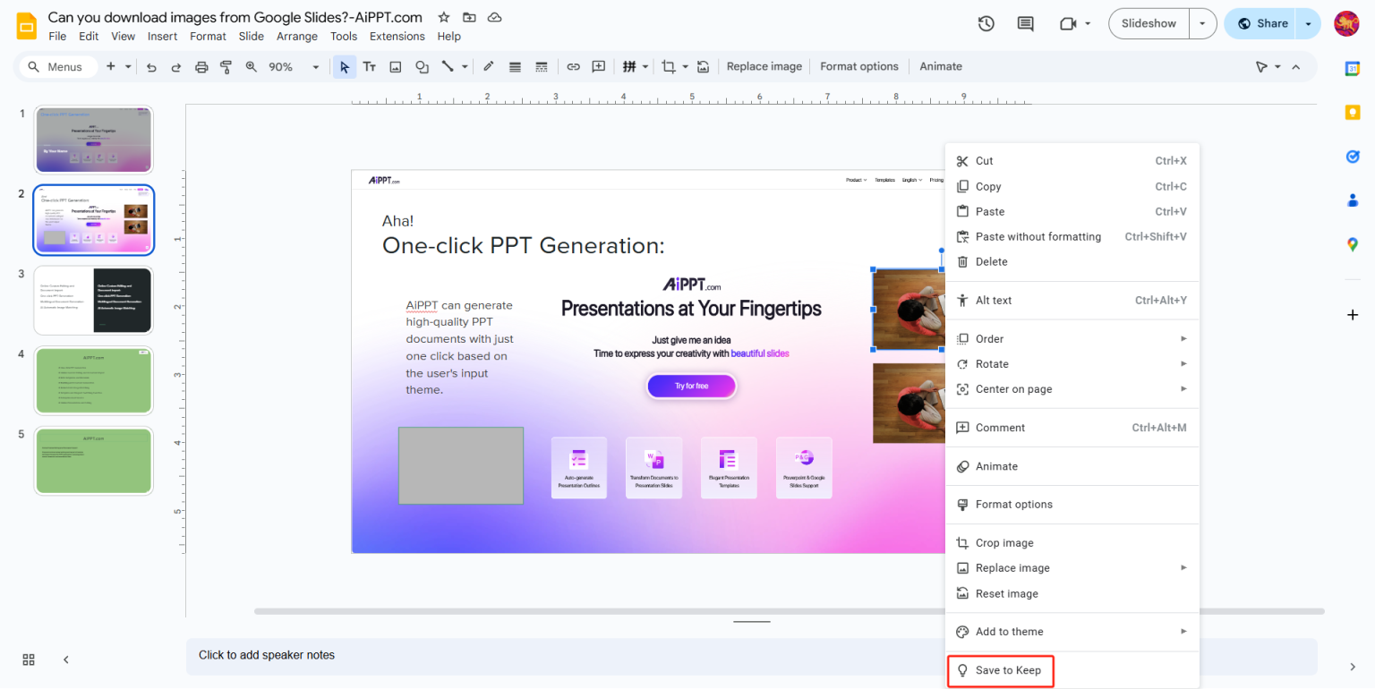 Can you download images from Google Slides? - AiPPT.com