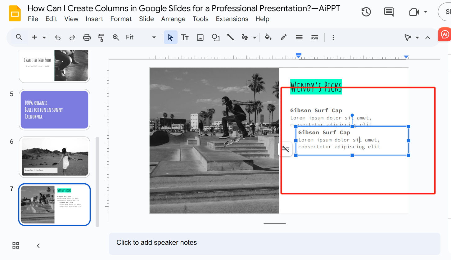 How Can I Create Columns in Google Slides for a Professional Presentation? - AiPPT.com