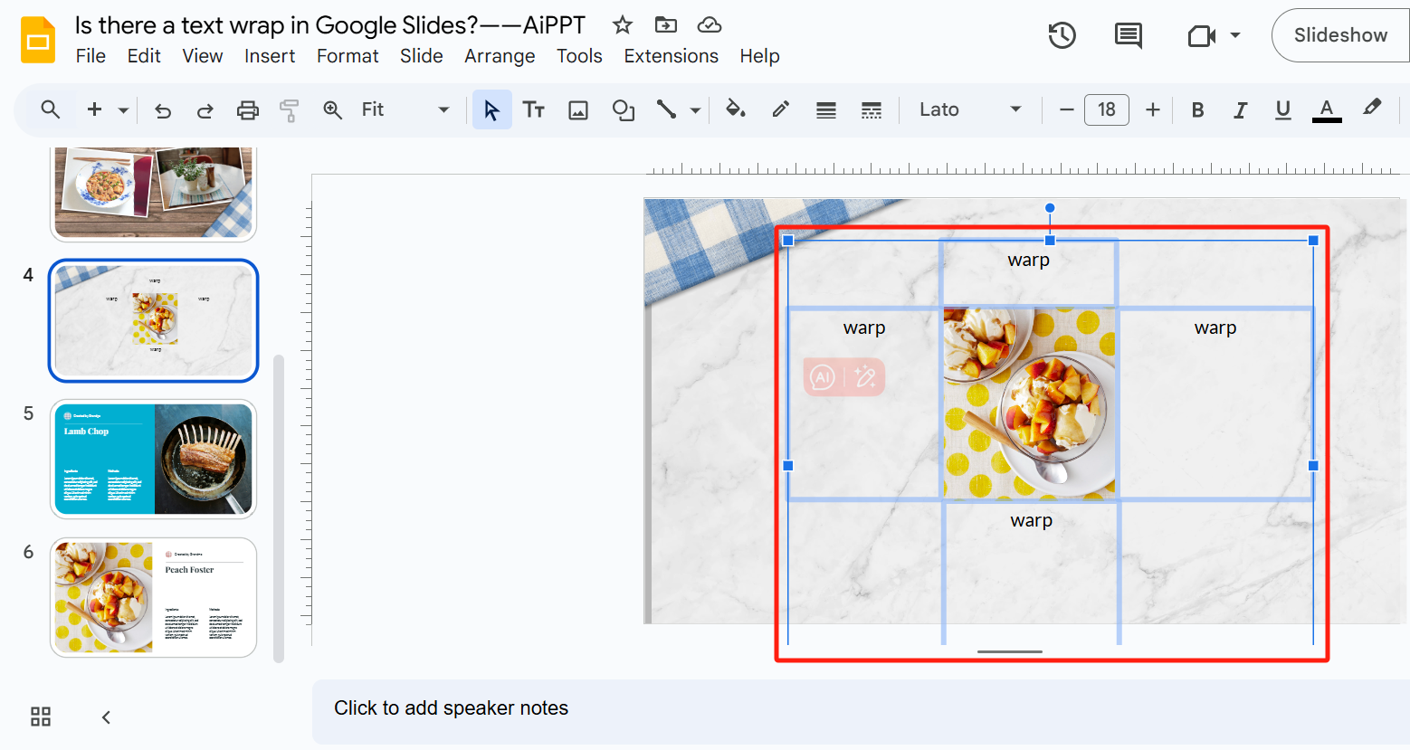 Is there a text wrap in Google Slides? - AiPPT.com