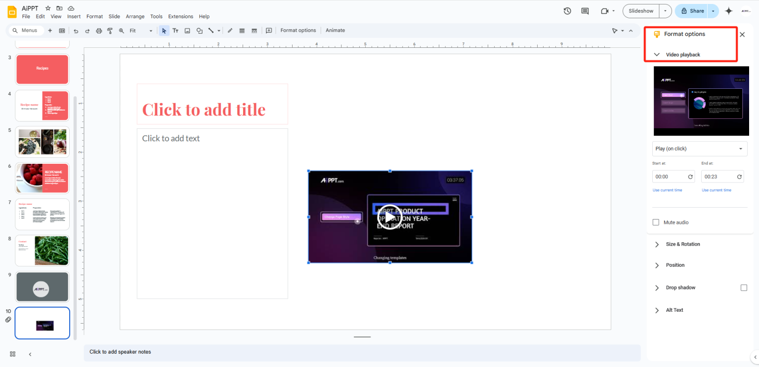 How to Upload a Video to Google Slides? - AiPPT.com