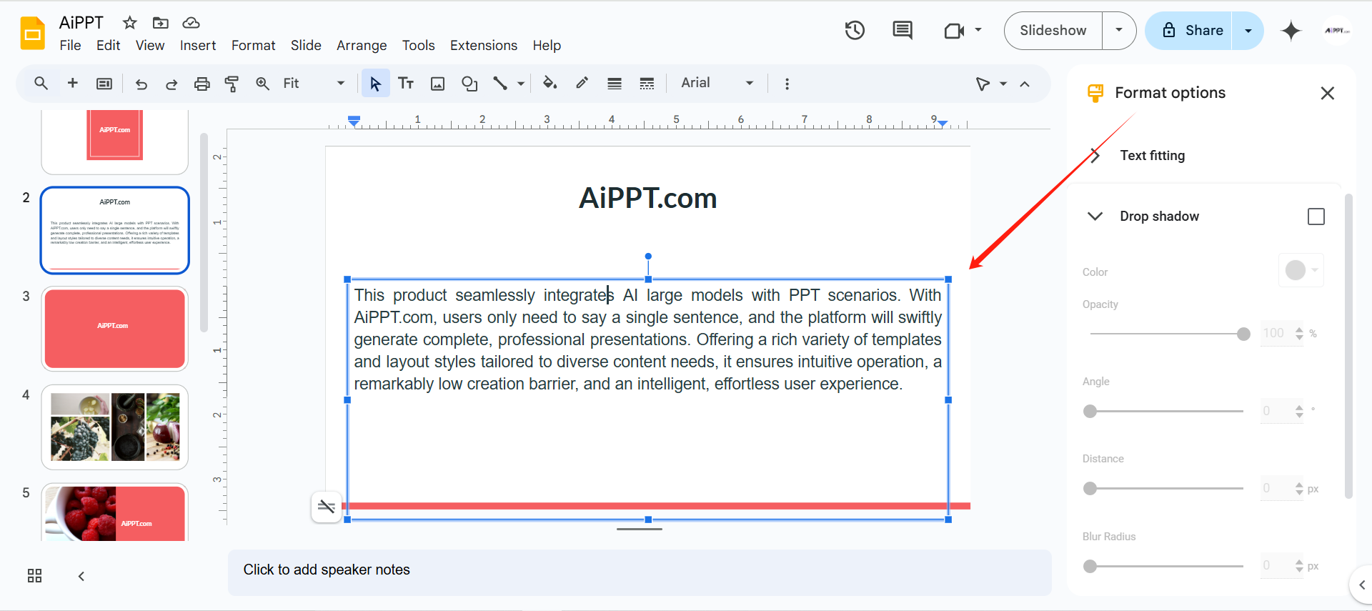 How do I add a border around text in Google Slides? - AiPPT.com