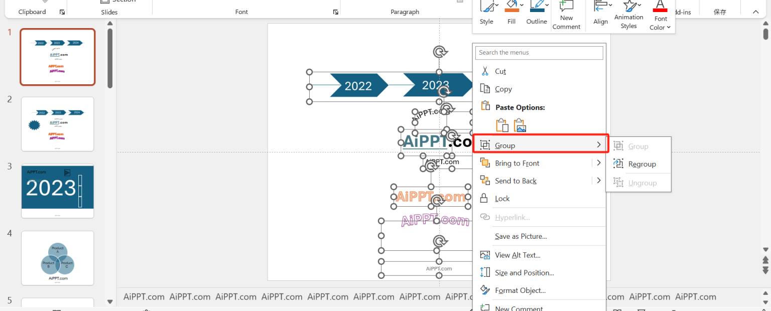 How to Select All Shapes in PowerPoint at Once - AiPPT.com