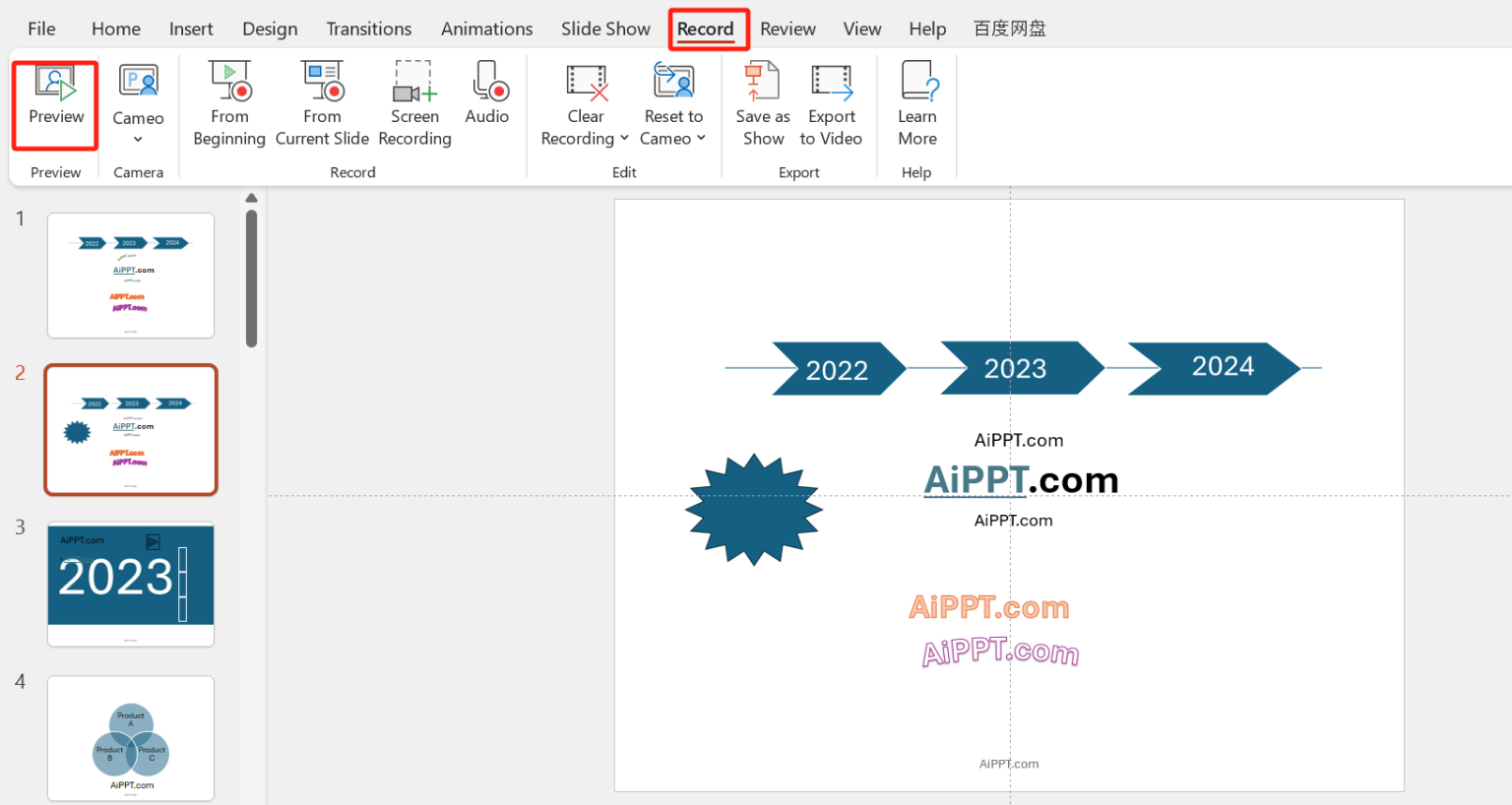 How to Record a Presentation in PowerPoint Online - AiPPT.com