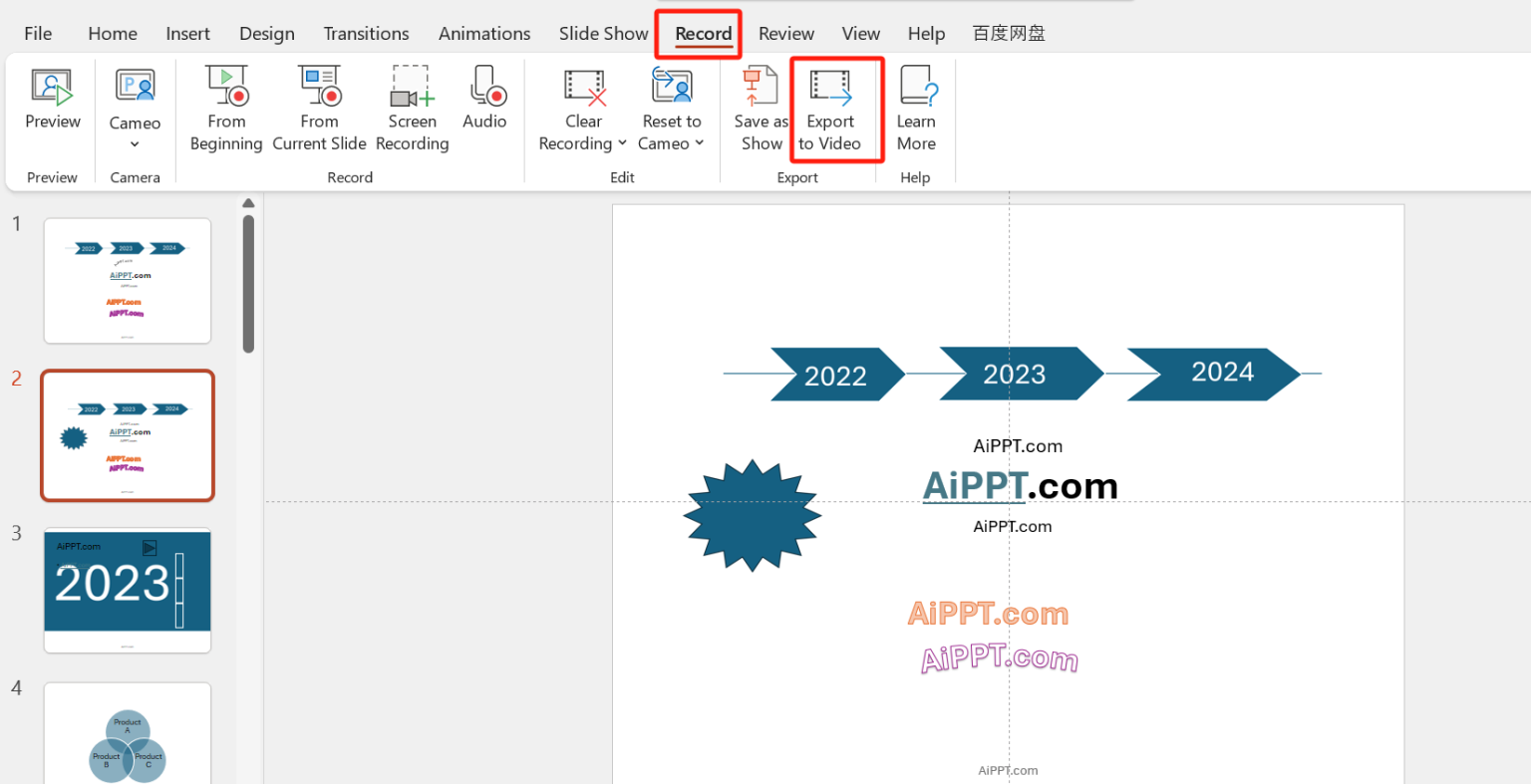 How to Record a Presentation in PowerPoint Online - AiPPT.com