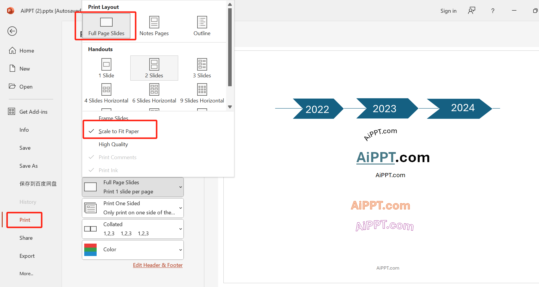 How to Print PowerPoint Full Page without Margins on MacBook - AiPPT.com
