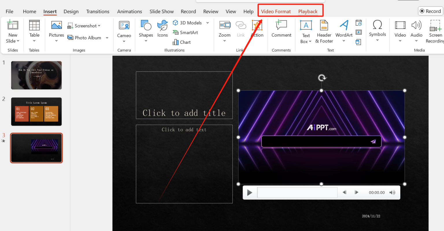 How to Add Video in PowerPoint - AiPPT.com