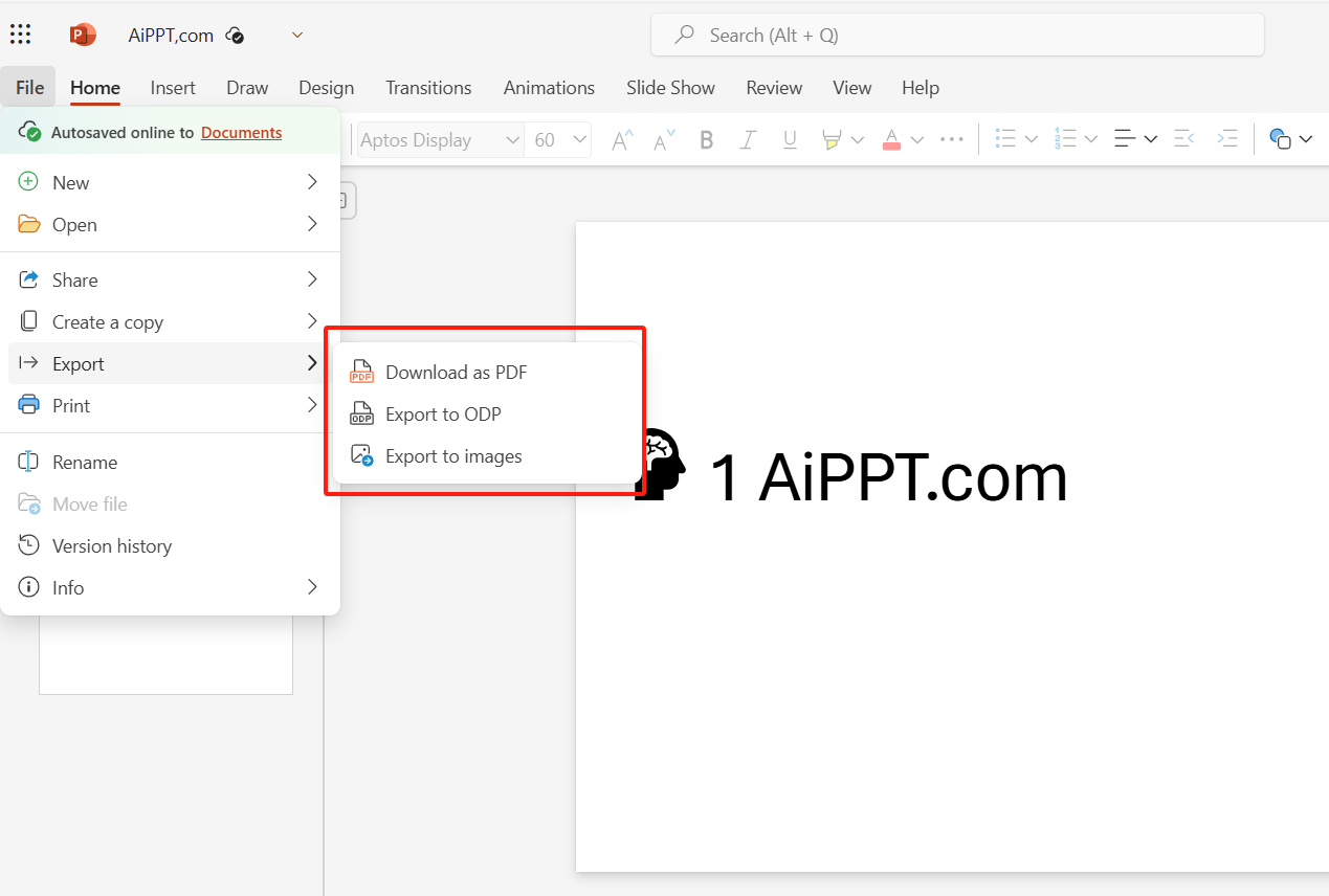 How to Save PowerPoint as a Video - AiPPT.com