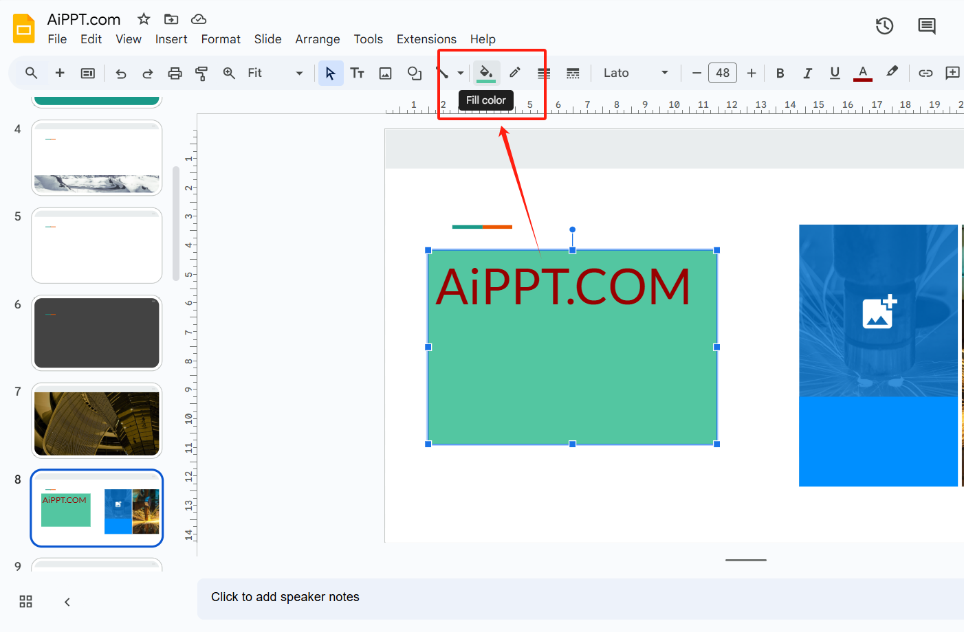 How to Fill a Text Box in Google Slides? - AiPPT.com