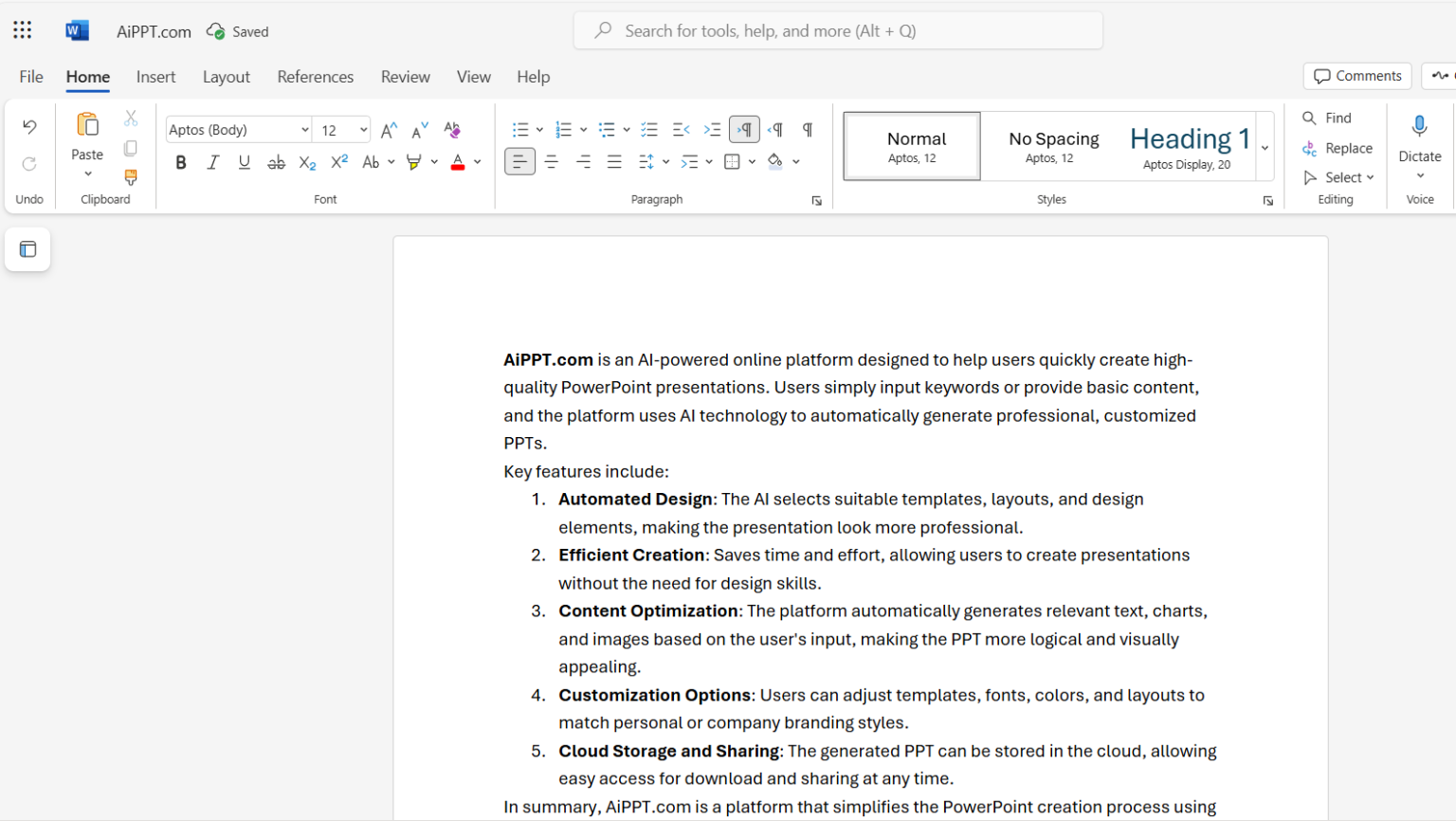 How to Convert a Word Doc to Google Slides? - AiPPT.com