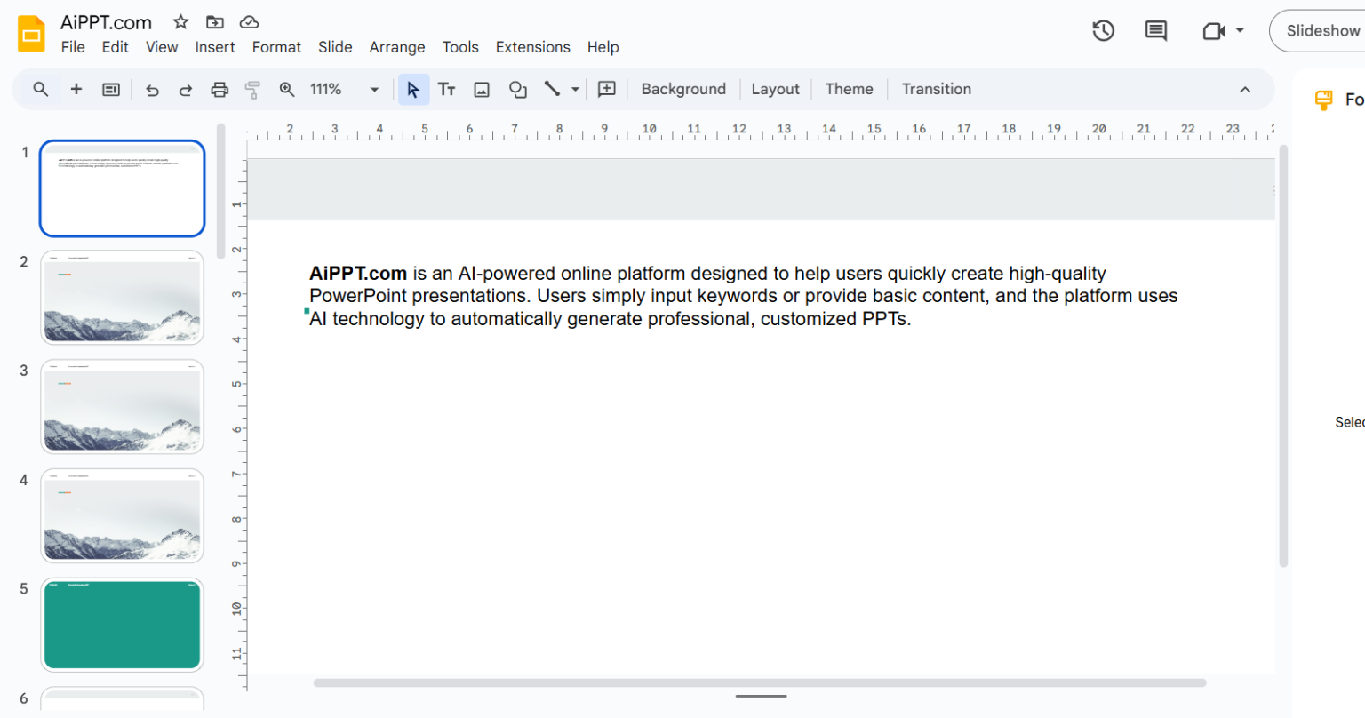 How to Convert a Word Doc to Google Slides? - AiPPT.com