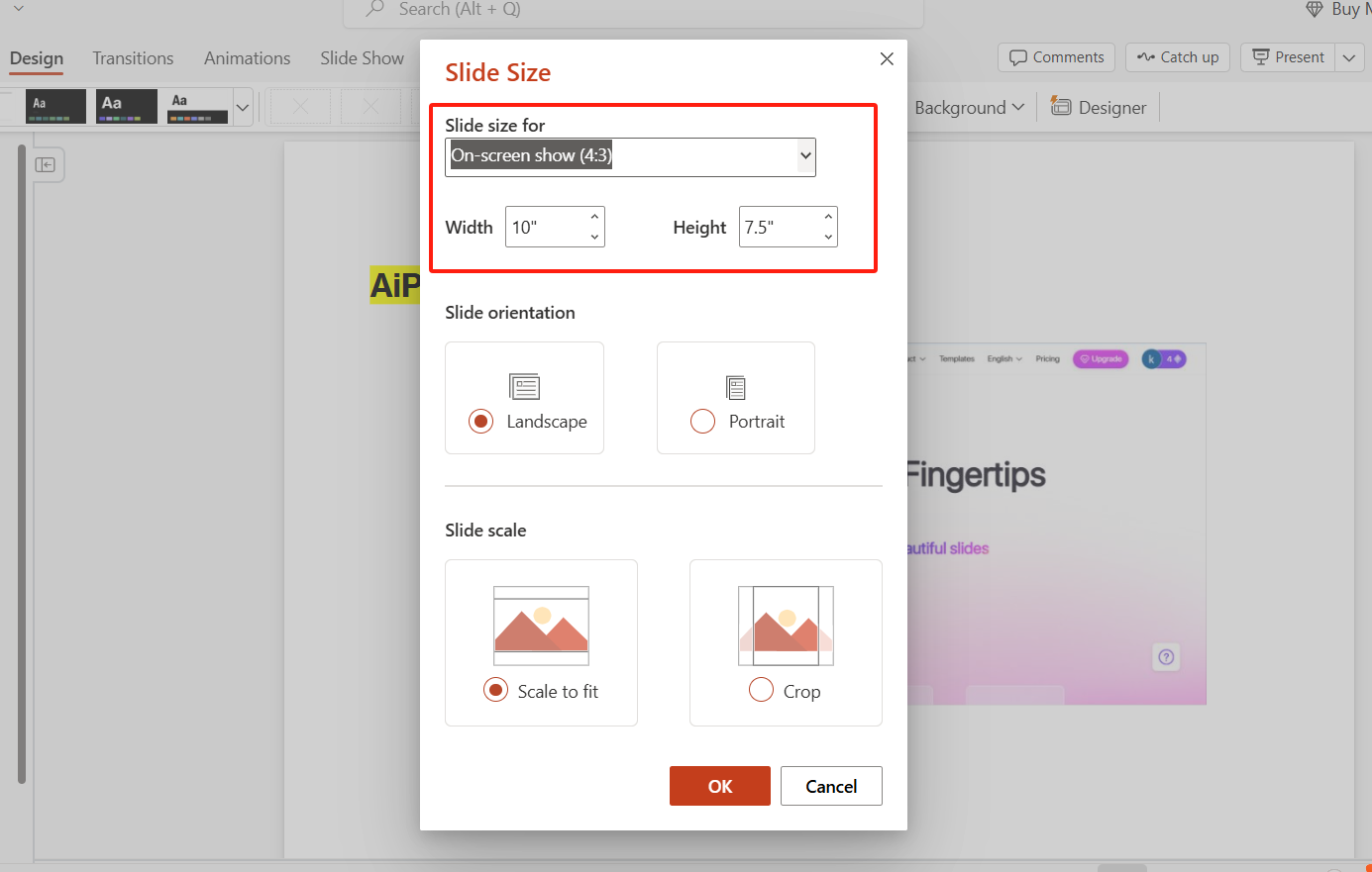 How to Change PowerPoint Slide Size for Different Formats - AiPPT.com