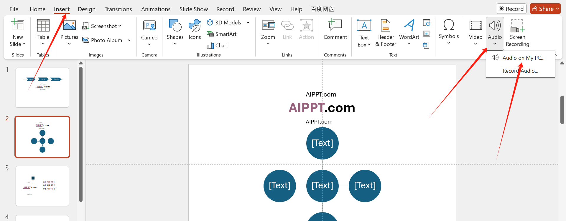 How to Put a Song on a PowerPoint Presentation for Background Music - AiPPT.com