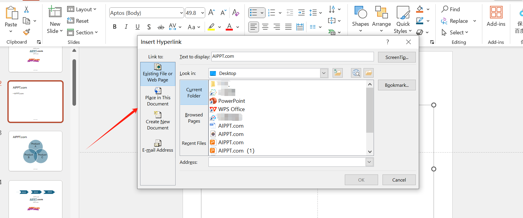 How to Put a Hyperlink in a PowerPoint - AiPPT.com