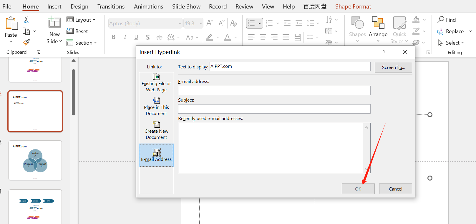 How to Put a Hyperlink in a PowerPoint - AiPPT.com