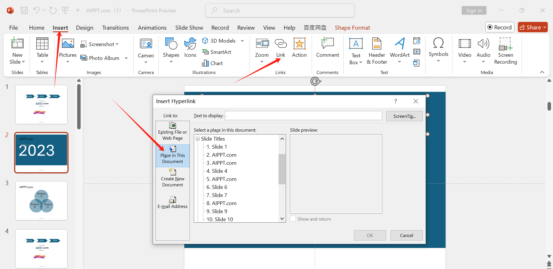 How to Put Links on PowerPoint Slides for Easy Navigation - AiPPT.com