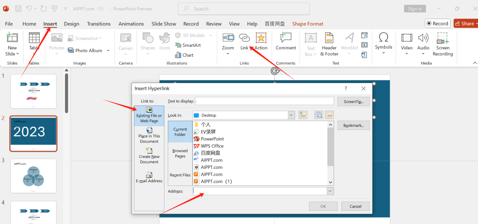 How to Put Links on PowerPoint Slides for Easy Navigation - AiPPT.com