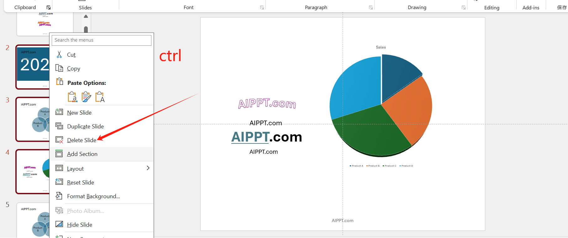 How to Delete a Slide in PowerPoint Quickly - AiPPT.com