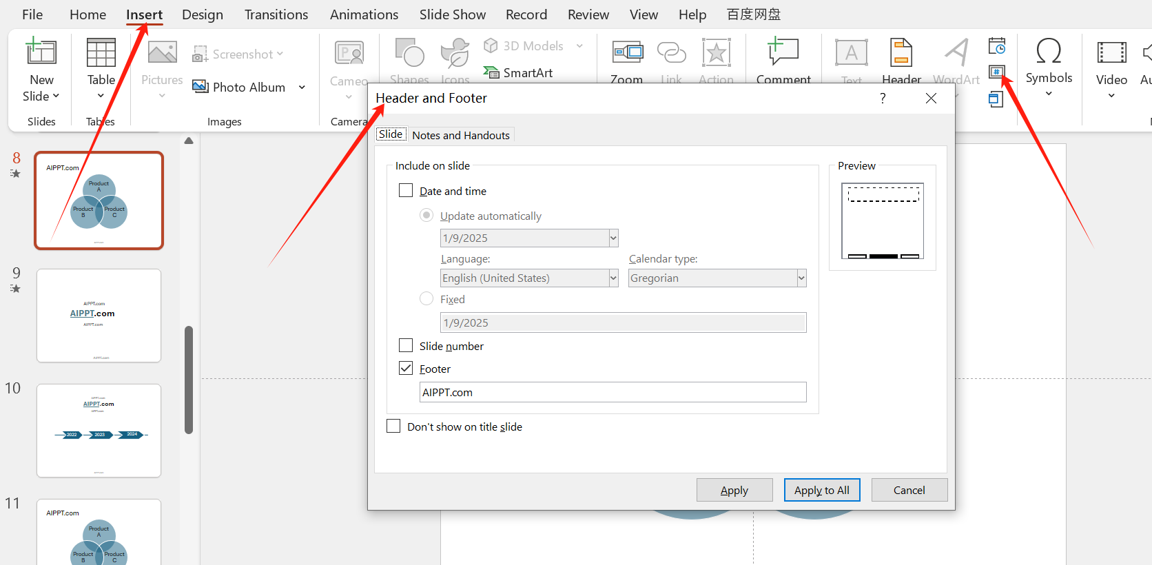 How to Insert Page Numbers in PowerPoint Slides - AiPPT.com