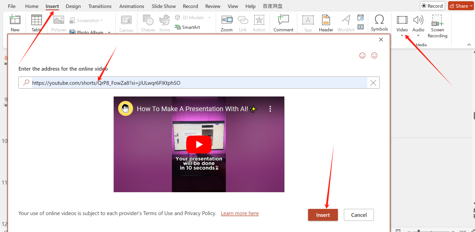 How to Import a YouTube Video into PowerPoint for Easy Viewing - AiPPT.com