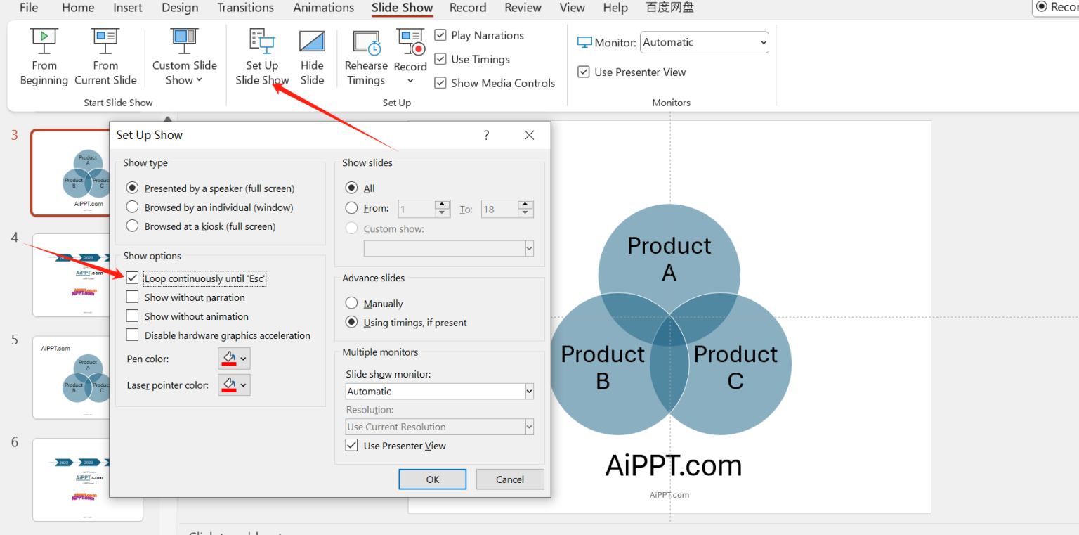 How to Set PowerPoint to Loop Slideshow Automatically - AiPPT.com