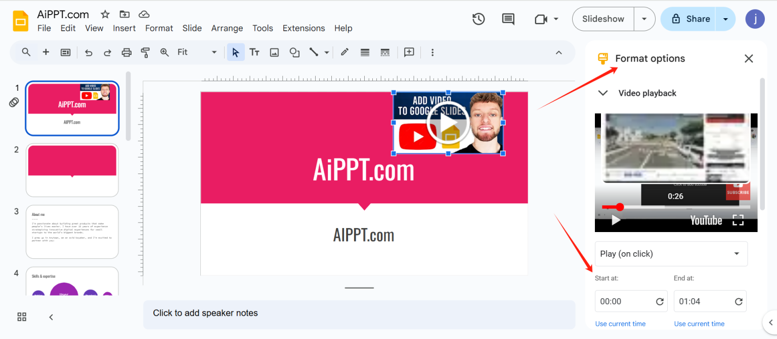 How To Embed A YouTube Video To Google Slides? - AiPPT.com