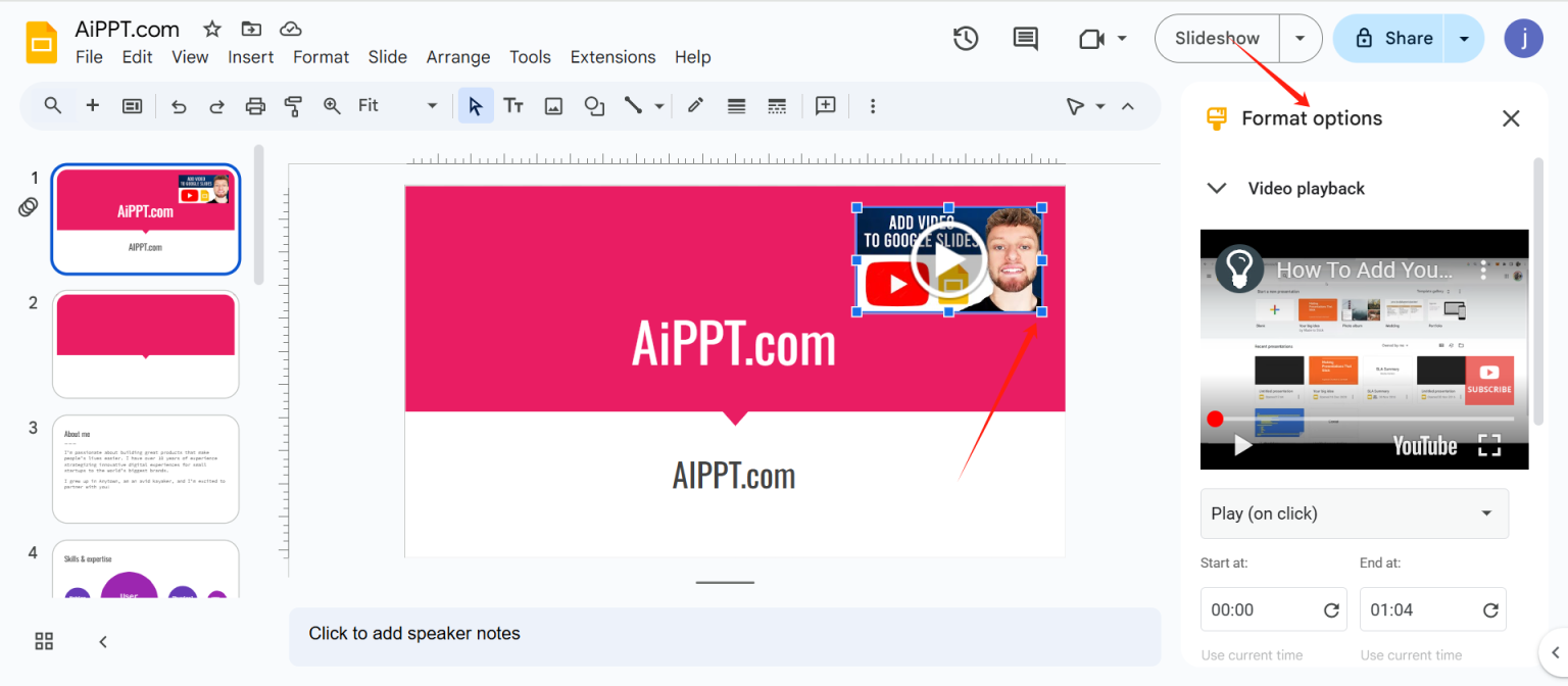 How to Insert a Video to Google Slides? - AiPPT.com