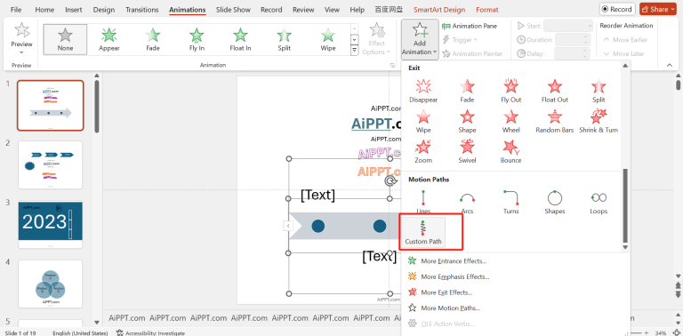 How to Add Custom Animation Paths in PowerPoint for Dynamic Slides? - AiPPT.com